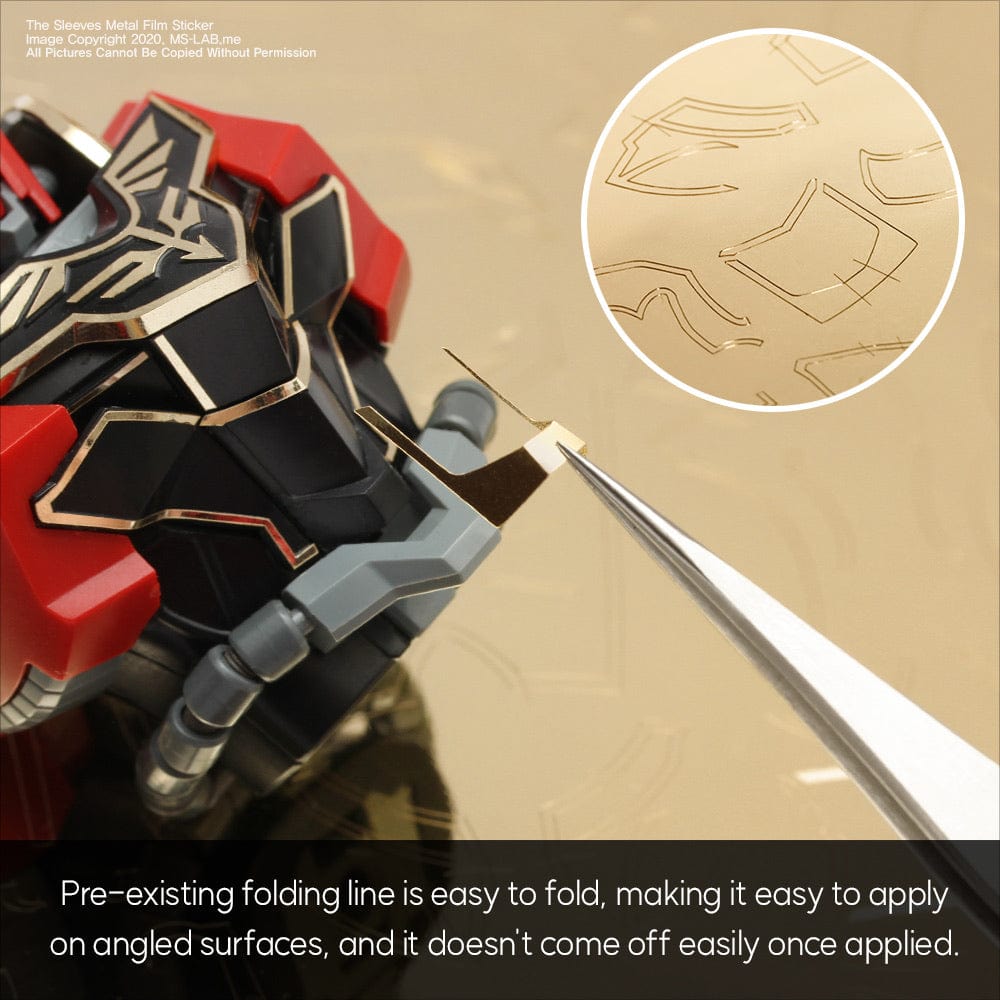 MS LAB [MG] Sinanju Metal Film Sticker (Gold or Silver) – Clarksville Hobby Depot LLC